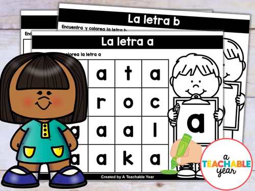 Spanish Alphabet | Encuentra las letras minúsculas by A Teachable Year