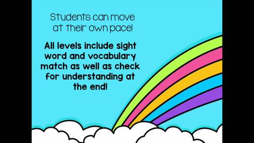 Boom Card Interactive Guided Reading Books: Level A-D Bundle | Distance ...