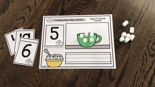 Pull-n-Play Winter Counting Mats by Little Kinder Creations | TPT