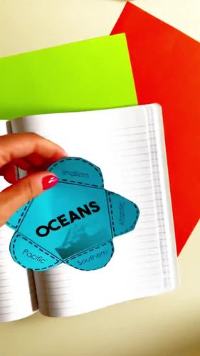 Map Skills Interactive Notebook Bundle | Continents, Oceans & Geography