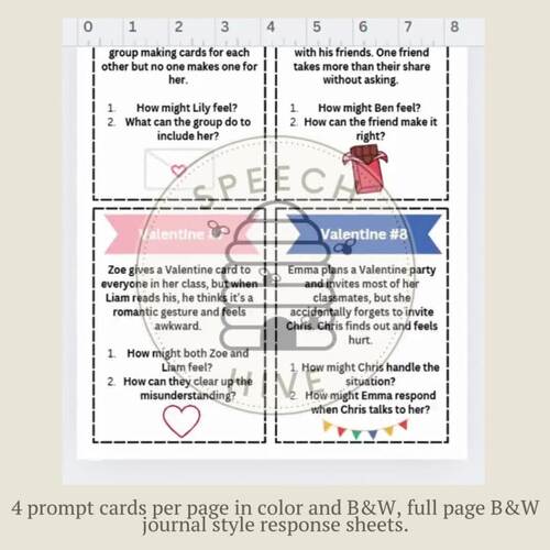 Valentine's Day Perspective Taking - Social and Emotional: Stories ...