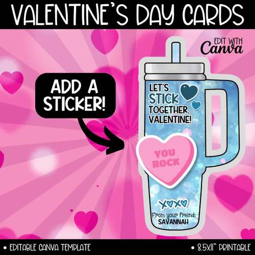 Stanley Sticker Valentine's Day Cards, Non Candy Class Treat Gift from ...
