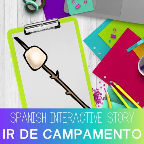 Spanish Camping & Tener Expressions Story Interactive Reading Print ...