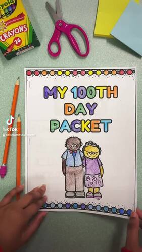My 100th Day of School Packet | Writing | Math | Activities by ...