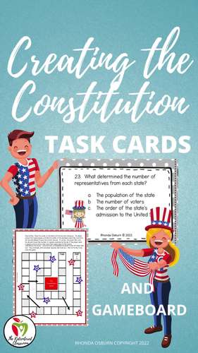 Creating the U.S. Constitution Activity Cards with Gameboard | TPT