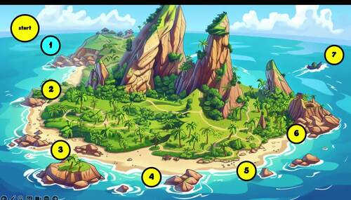 Pirate Treasure Hunt ESL Ocean Animals Vocabulary Game first day at ...