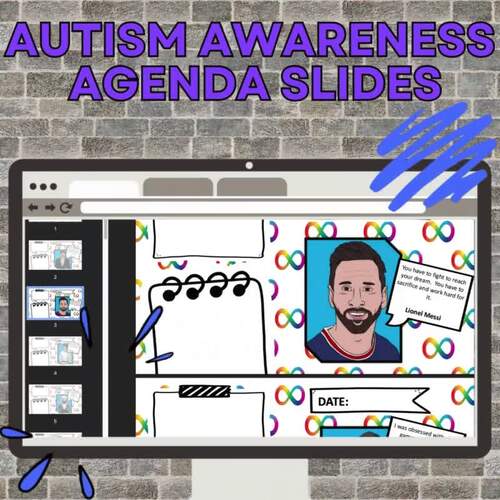 Autism Awareness and Neurodiversity Daily Agenda Slides with Quotes