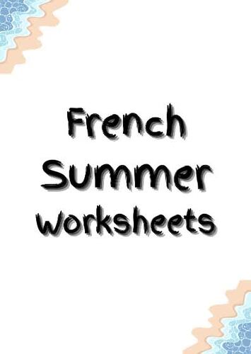 French Summer Worksheets Activity by Worksheet Whisperer | TPT