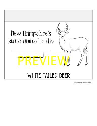 New Hampshire's State Symbols Flipbook by Connecting with Social Studies
