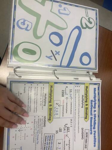 TX TEKS 6th Grade Math GUIDE / ANCHOR CHARTS BUNDLE by Cute as Pi