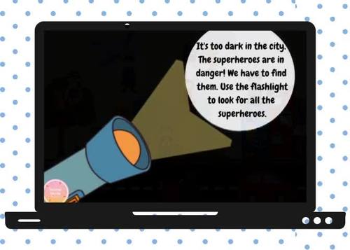 [BOOM CARDS™] I Spy with Flashlight - Superhero Edition (Auditory ...