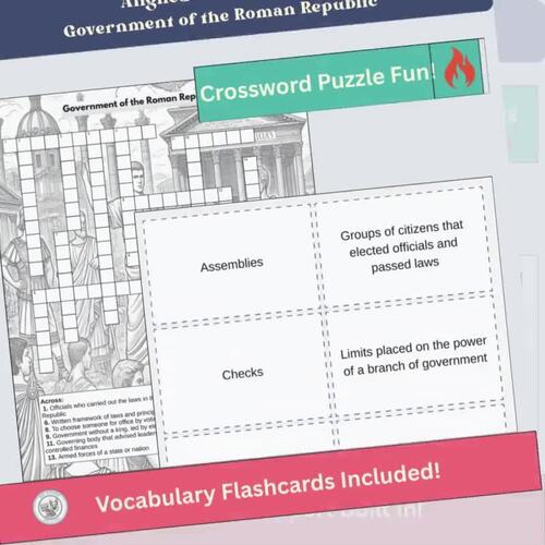HSS 6.7.2 Puzzle Pack: Foundations of Governance The Roman Republic ...