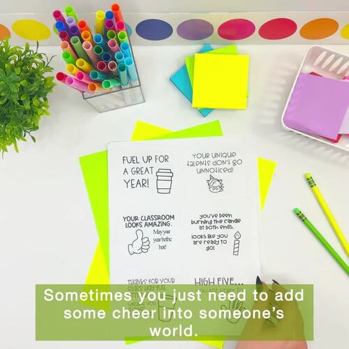 Staff Morale | Principal Walkthrough Forms | Post It Note Template