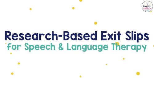 MEGA Bundle of 700 Exit Slips for Articulation, Language & Social Skills