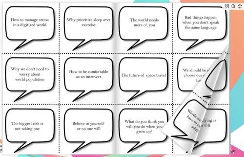 ONE Minute Speech Template Writing Graphic Organizer Public Speaking ...