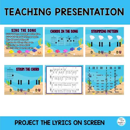 Ukulele Lesson "12345 Once I Caught a Fish Alive" Learn C,F, G7, Am Chords