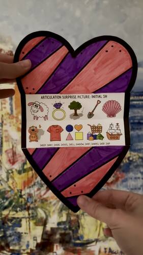 Valentine's Day Articulation Folding Surprise Craft - February | TPT