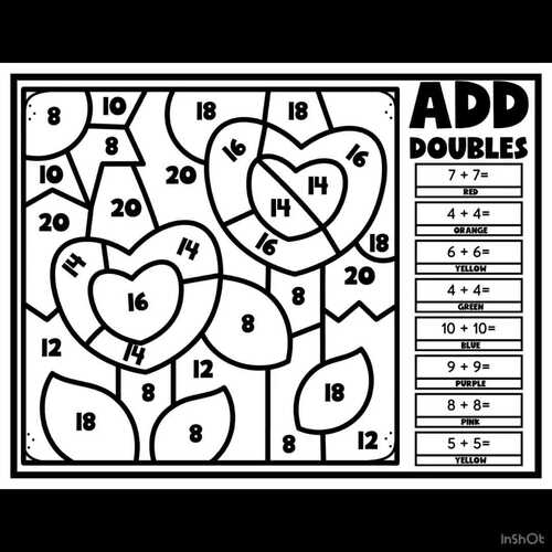 1st Grade Mental Math | Valentine’s Day | Adding Doubles by The ...