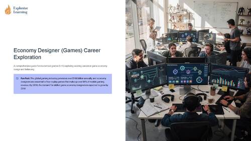 Economy Designer Games Career Exploration | Skills & Workplace Tasks ...