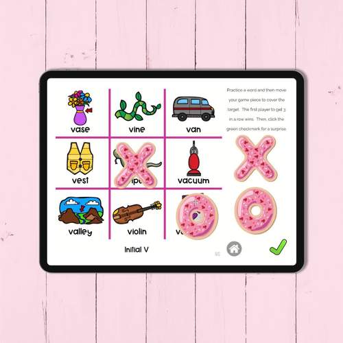 Valentine Tic Tac Toe Articulation and Language Boom Cards | TPT