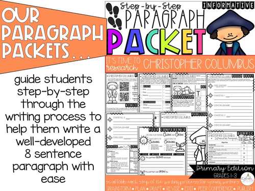 It's Christopher Columbus | Biography Paragraph Packet | Informational ...