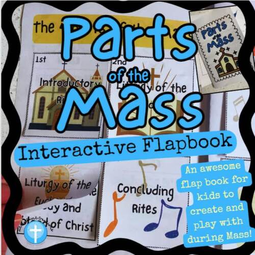Parts of Mass Interactive Flapbook Booklet by Little Saint Creations