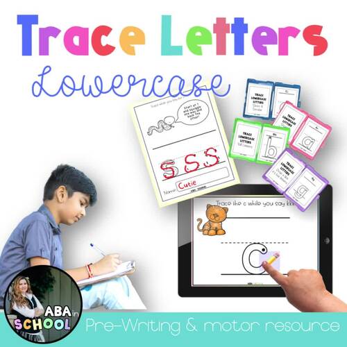 Lowercase Letter Tracing Alphabet Recognition and Sound Practice