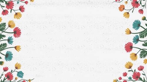 Hand-Drawn Flowers Frame Animated Background by PrintableBoutiStudio