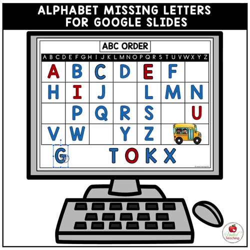 Alphabet Missing Letters Year-Long Bundle by United Teaching | TpT