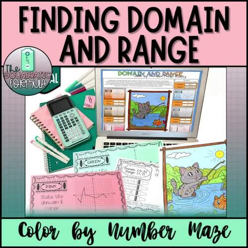 Domain & Range of Functions & Relations Color by Number Scavenger Hunt ...