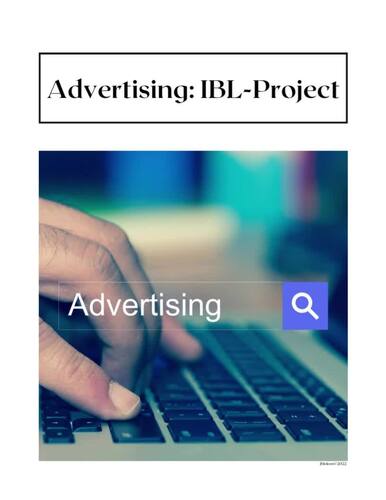 Advertising: IBL Project with TEMPLATES by The EFL Classroom Today