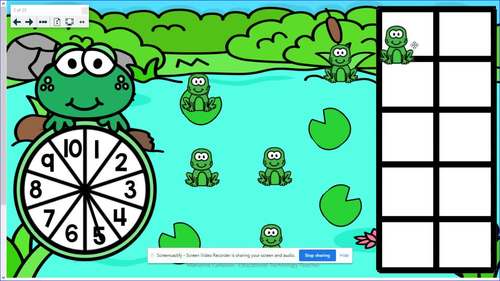 Spring Frog Counting with 10 Frame - SMART Board Activity! | TPT