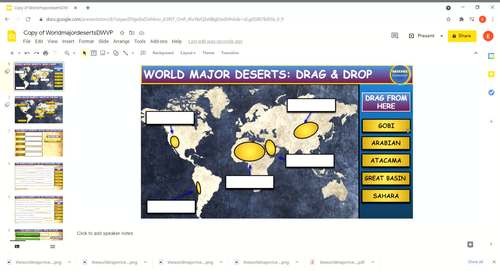 World's Desert Unit Bundle: Presentation | Drag & Drop | Puzzles ...