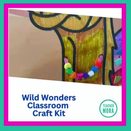 Wild Wonders Craft Kit - Habitats - Parror, Giraffe, Bear, Whale, and Camel