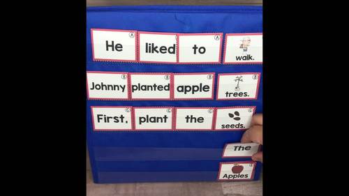 Apple Sentence Scrambles | Johnny Appleseed by First Grade Maestra ...