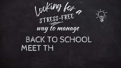 Back to School Meet the Teacher Night 10 Station Toolkit Simple Old ...