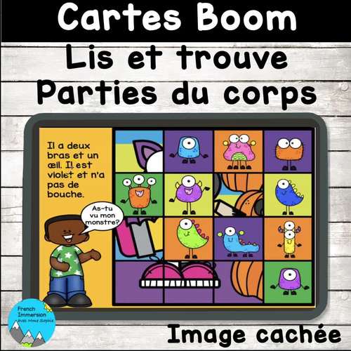 French reading comprehension compréhension écrite parties du corps et ...