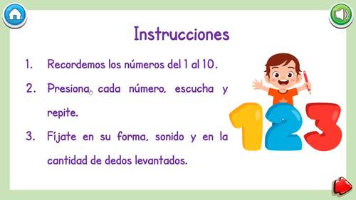 PowerPoint Interactivo Números 1 al 10 en Español | Numbers 1 - 10 in ...