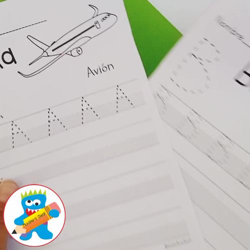 Handwriting Practice in Spanish Alfabeto espanol Spanish Alphabet ...