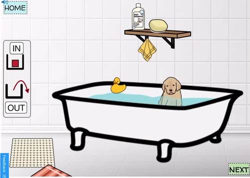 Playtime Vocabulary Learning Activity - In and Out Boom Cards™ with ...