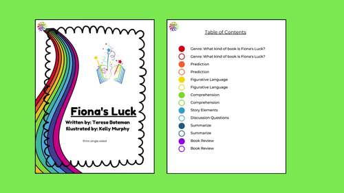 St. Patrick's Day, Fiona's Luck Book Study, March Educational Lessons