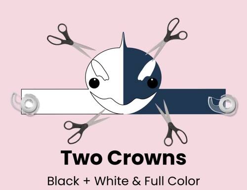 Whale Crown / Mask / Costume / Animal / Headband ** Two Crowns