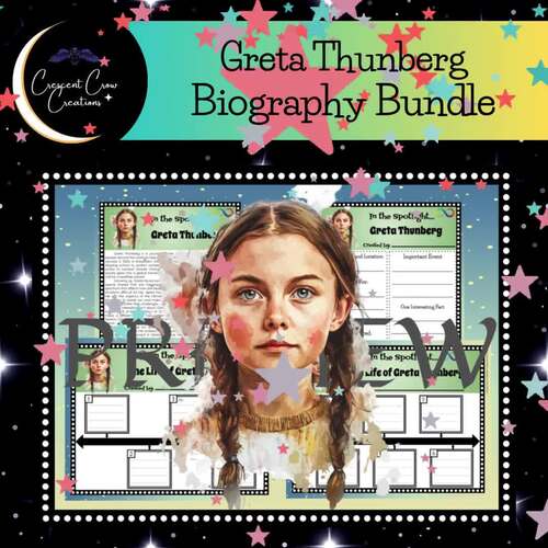 Greta Thunberg Biography: Informational Text, Bio & Timeline Graphic ...