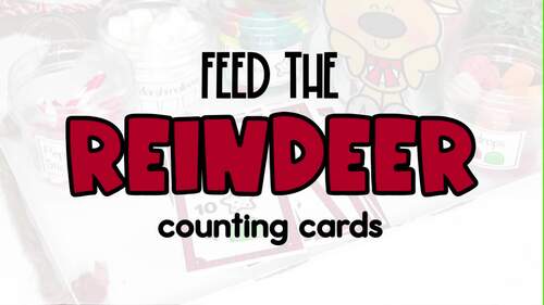 Reindeer Math Center Preschool, Pre-K, Kindergarten - Christmas ...