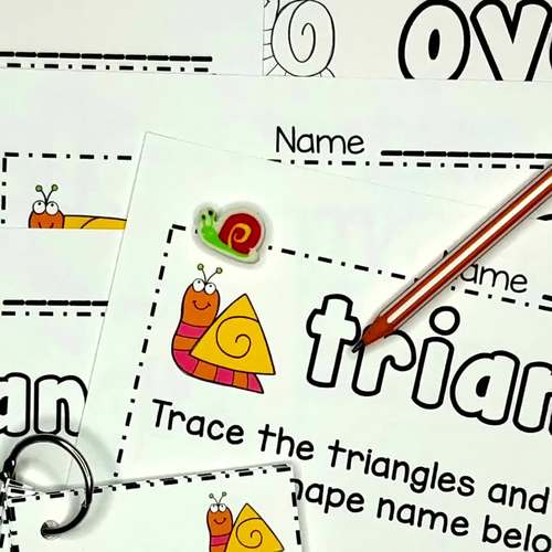 Shape Recognition Activity: Snail Shapes Early Geometry Activity!