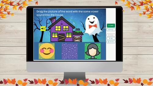 Halloween Long and Short Vowel Sounds (Boom Cards with Audio) | TPT