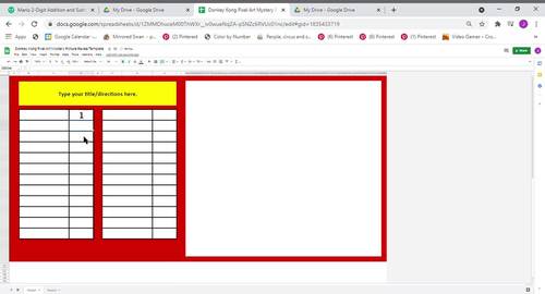 Gaming GROWING BUNDLE (10 Templates) Pixel Art Mystery Reveal Templates