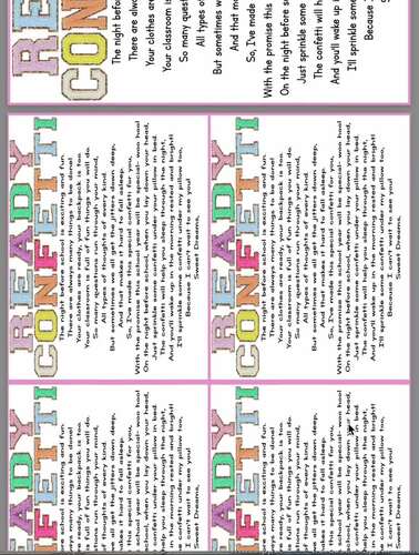 Ready Confetti Student Gift Patch Letter Meet The Teacher Back To ...