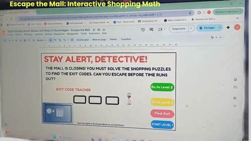 Interactive Digital Escape Room: Shopping Math - Ratios, Unit Rates ...