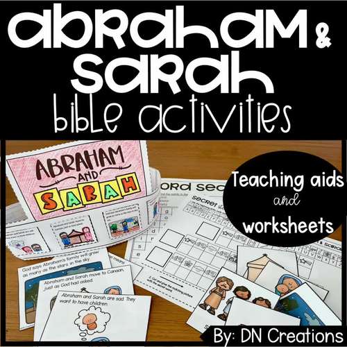 Abraham and Sarah Activity Bundle l Abraham Bible Lessons by DN Creations